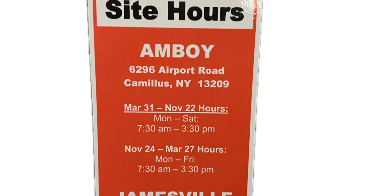 2025 Residential Drop-Off Pass – OCRRA – Onondaga County Resource ...